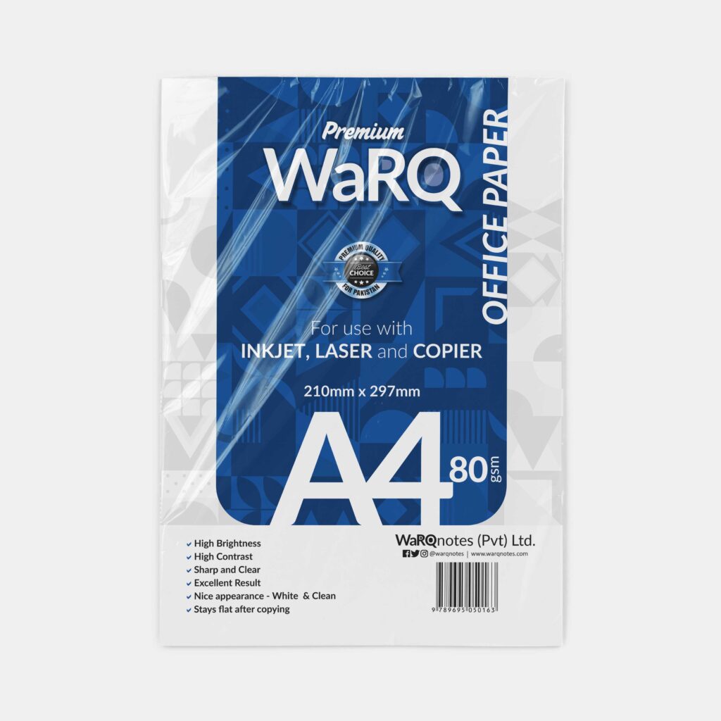 A4 Printing Paper | 80 Gram - Warq Notes