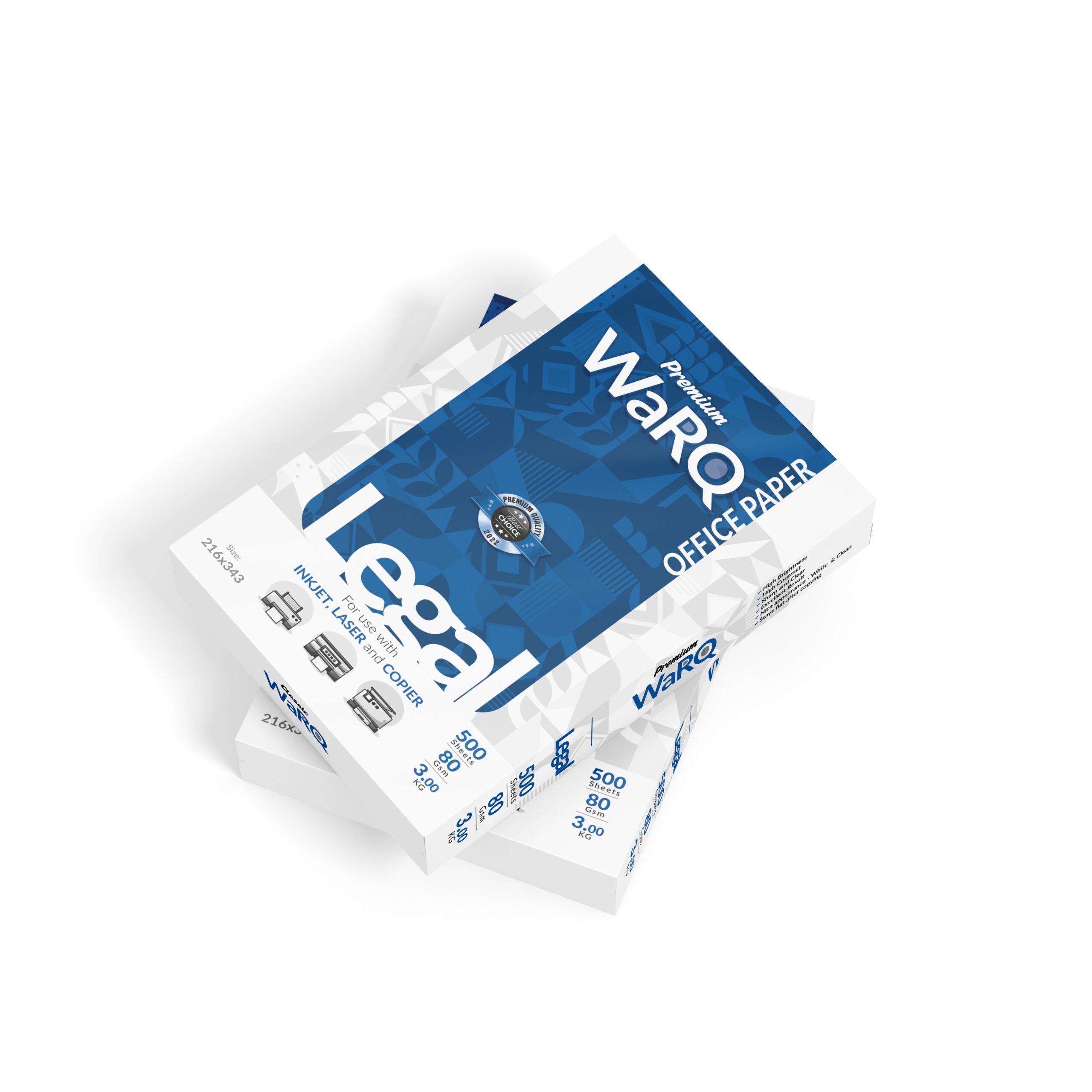Paper Ream Legal 80 Gram Warq Notes